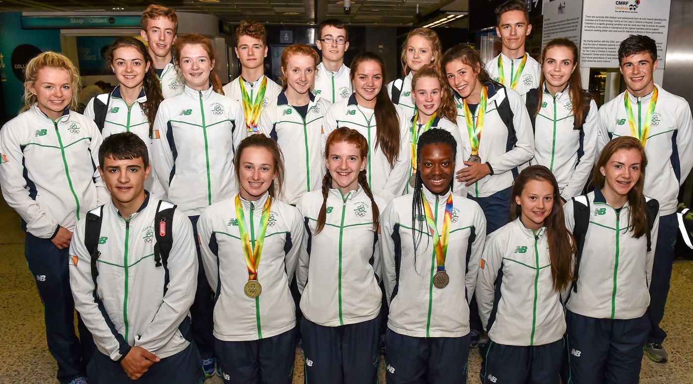 Successful EYOF team return - Athletics Ireland